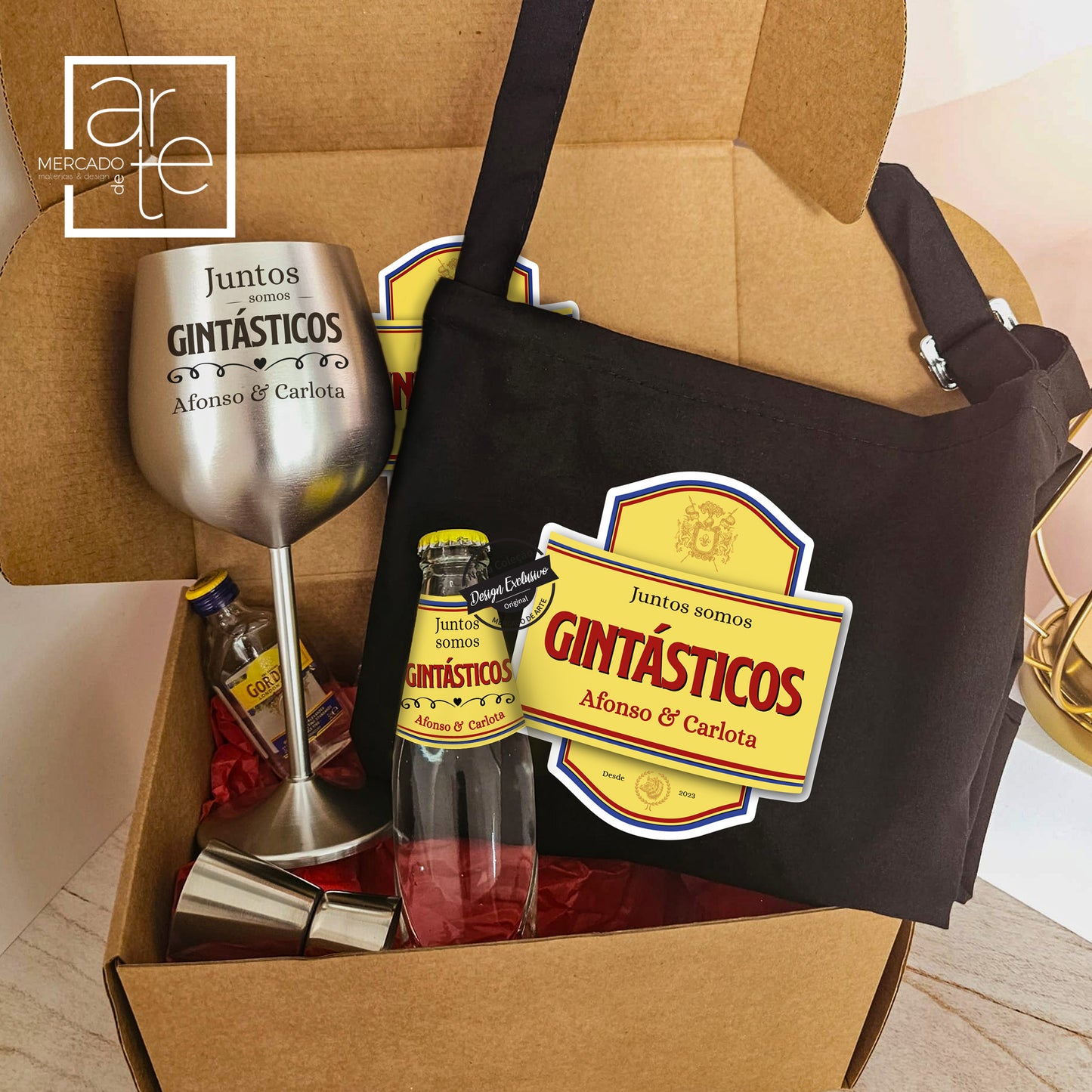 Kit de gin "Juntos somos Gintásticos" - MERCADO DE ARTE – Mercado de Arte